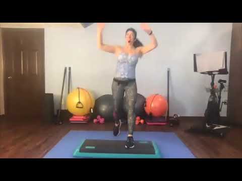 STEP AEROBICS Free Workout Video-Moderate/Advanced-32-count ...