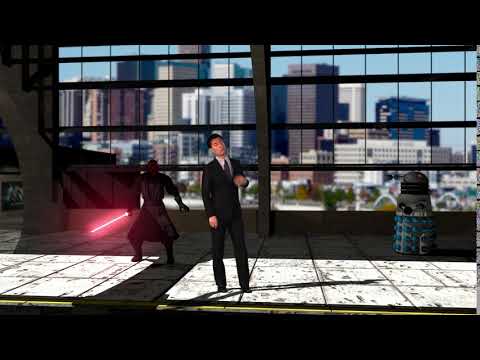 Train station chroma-key composite