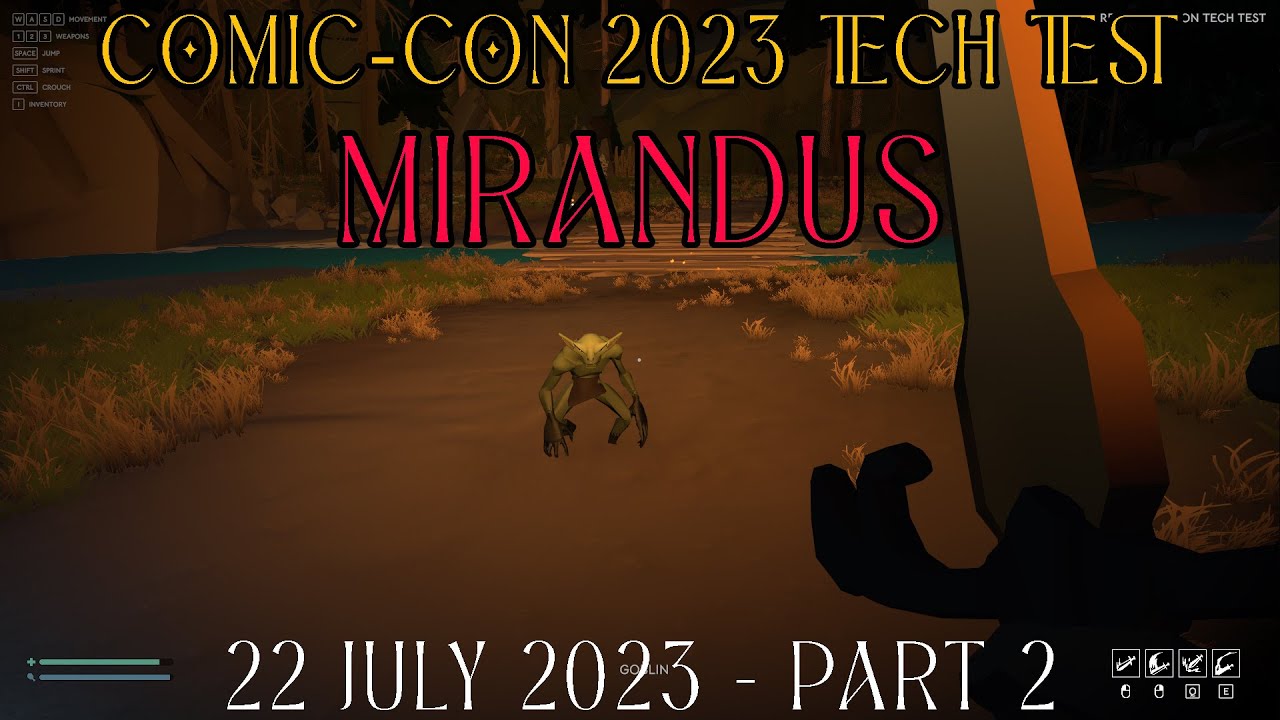 LIVE Gameplay Part 2 - MIRANDUS - Comic-Con Tect Test Gameplay - Gala ...