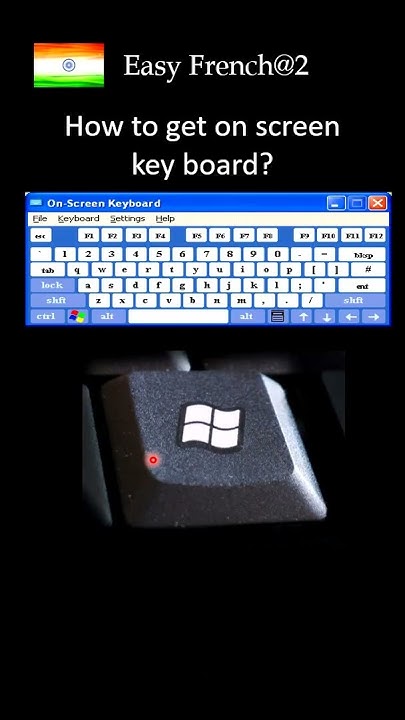 How to Get On Screen Keyboard//On Screen Keyboard On Laptop #fr #shorts. #onscreenkeyboard - YouTube