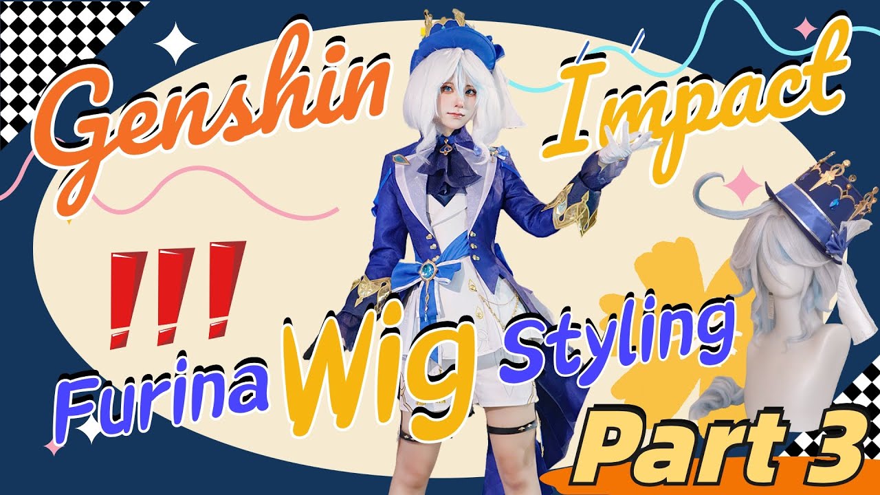 How to Style a Furina wig from Genshin Impact- Cosplay Wig styling ...