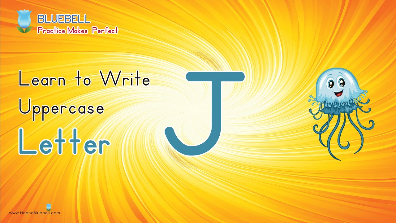 Learn To Write Capital Letter J Of The Alphabet For Preschool Learn To Write Capital Letter J Of The Alphabet For Preschool