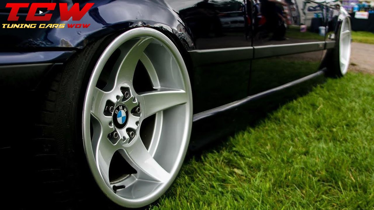 BMW E36 M3 Look Bagged on OEM Rims Build by Jonny - YouTube