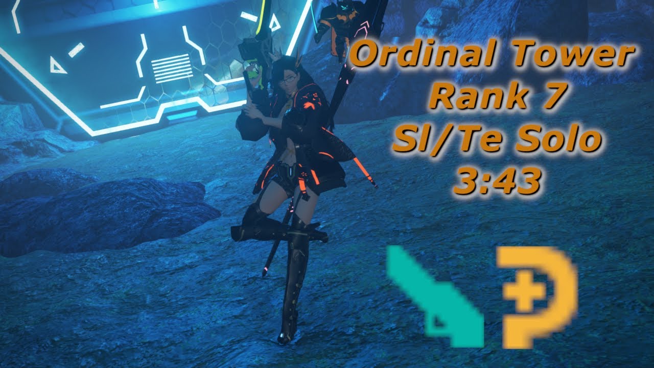 [PSO2:NGS] Slayer/Techter Solo Ordinal Tower Vardi Route 3:43 16970 ...