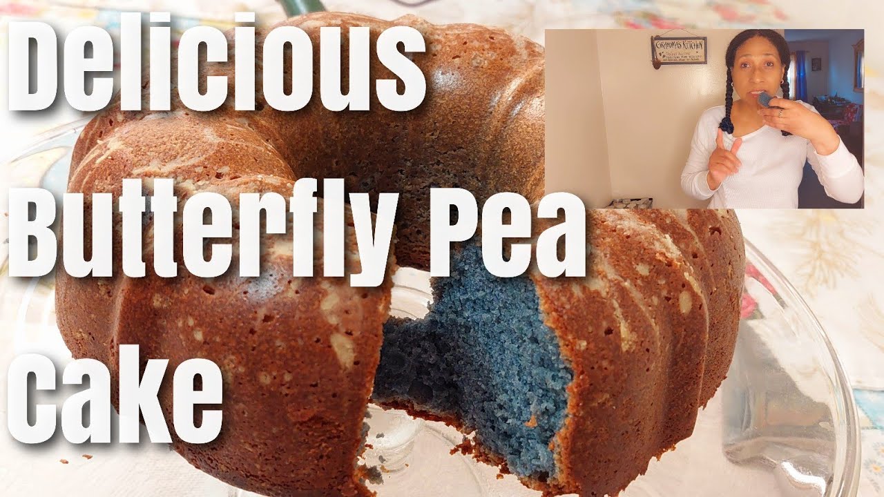 How I made my Butterfly Pea Cake - YouTube
