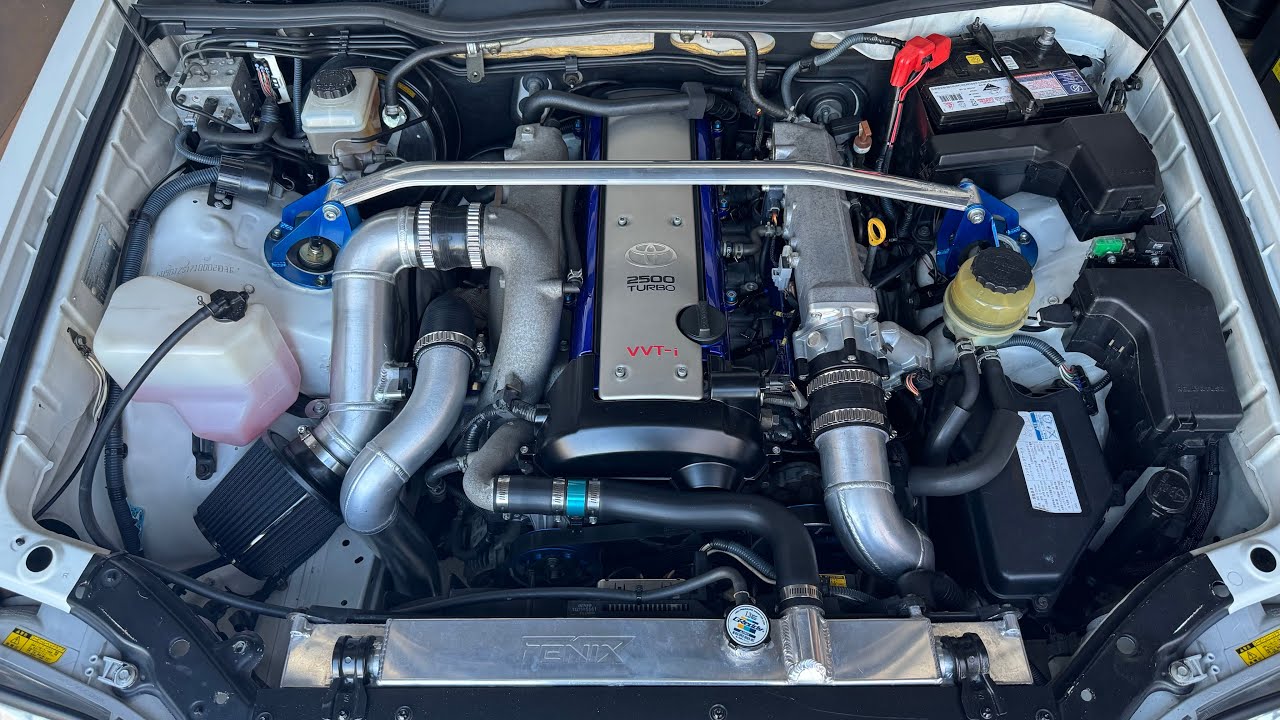 JZS171 Crown 1JZ engine bay RESCUE - YouTube