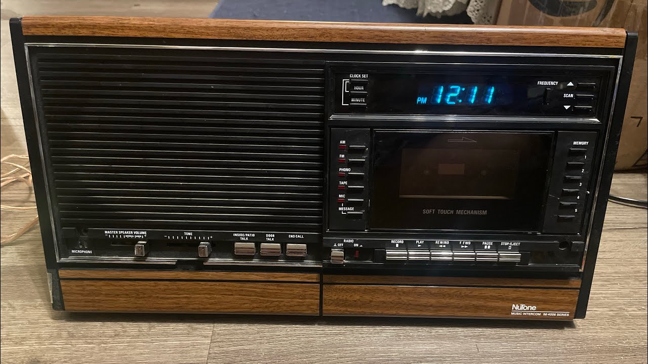 (Nutone IM4006) Radio/Intercom system from the 80s - YouTube