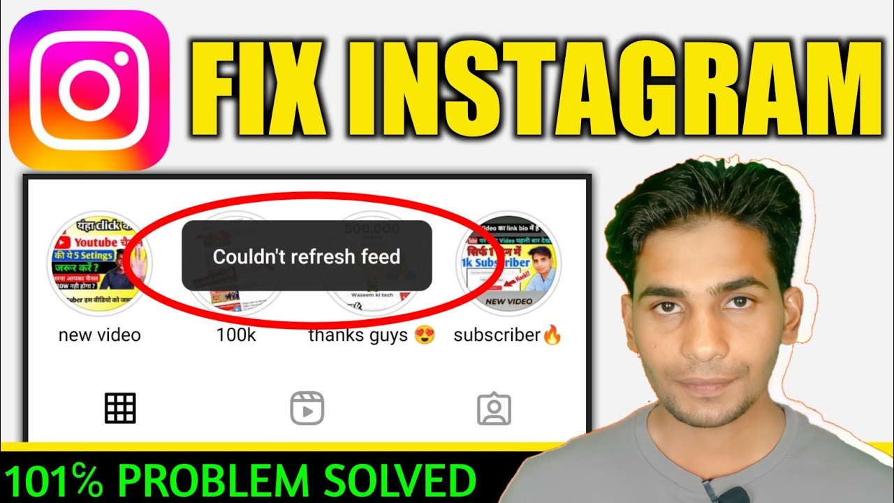 How To Solve Couldn't Refresh Feed Problem On Instagram | Instagram Problem Try Again Later ...