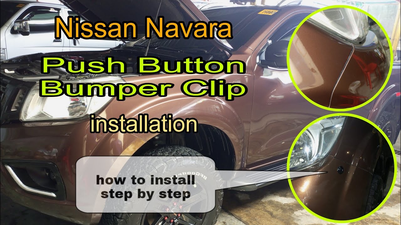 Nissan Navara | Push Button Bumper Clip installation (how to install ...