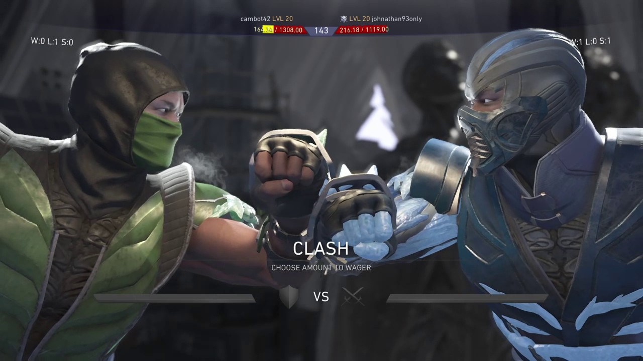 INJUSTICE 2 - SUB ZERO VS SUB ZERO - INSANE ONLINE MIRROR MATCH! - YouTube