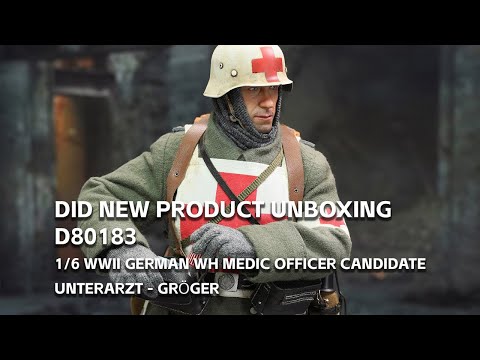 Unboxing video of D80183 1/6 WWII German WH Medic Officer Candidate, Unterazt - Gröger