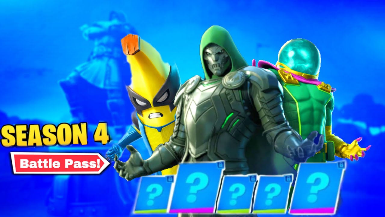 New *MARVEL* Battle Pass in Fortnite! (Season 4) - YouTube
