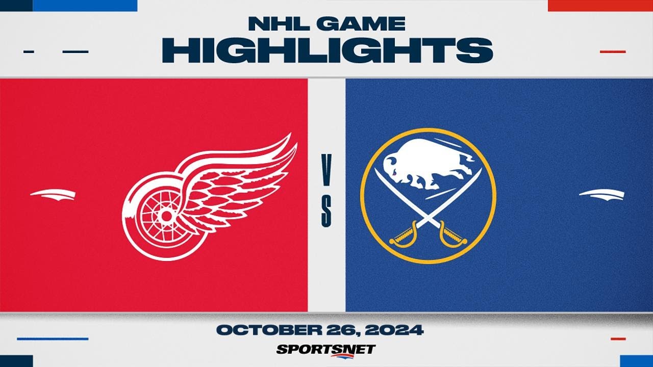 NHL Highlights | Red Wings vs. Sabres - October 26, 2024 - YouTube