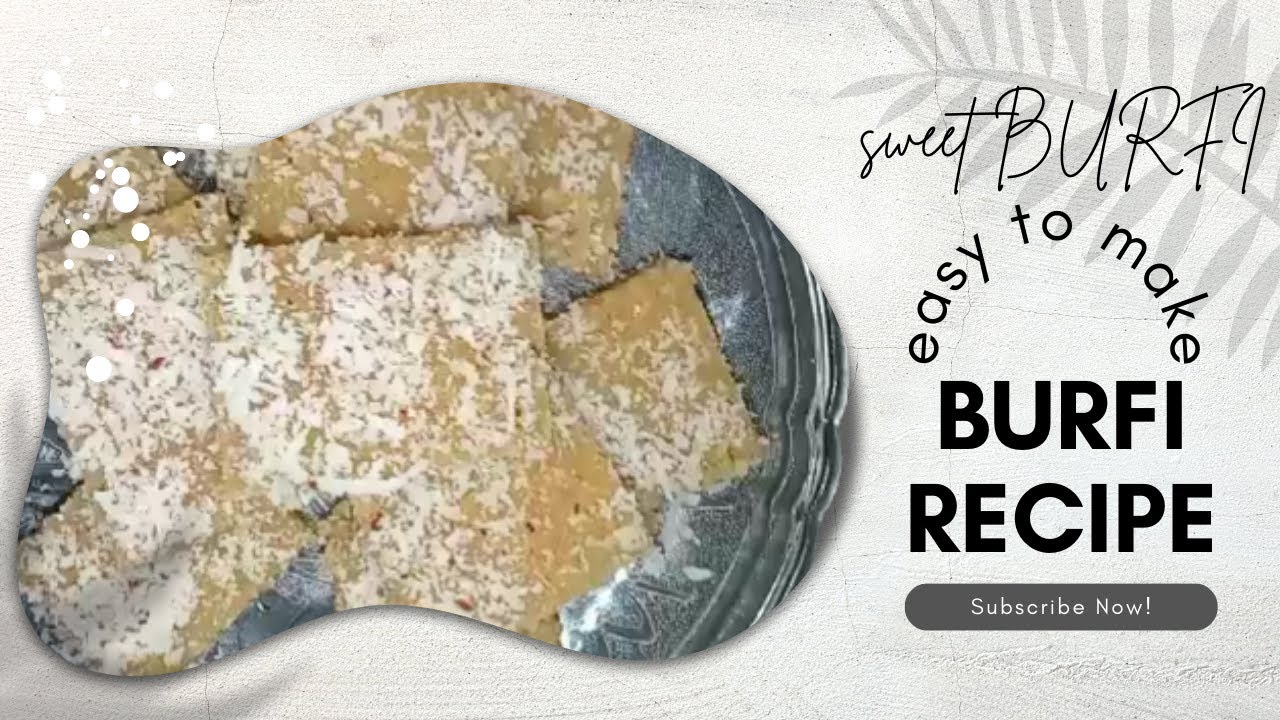 easy and chepeast recipie of burfi | semolina (soji) and gram flour ...