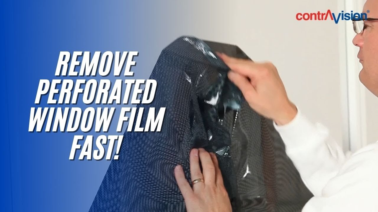 How To Remove Window Film - Contra Vision Performance - YouTube