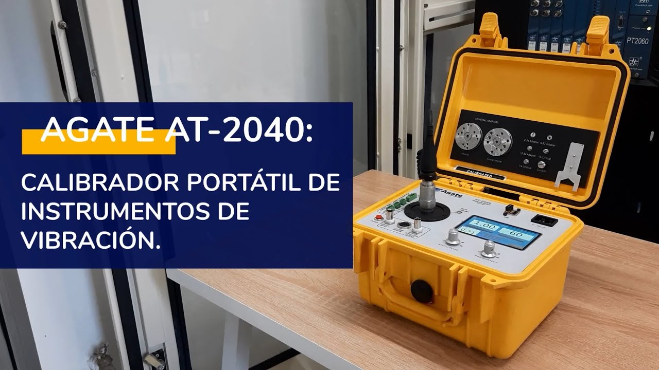 AGATE AT-2040: Calibrador portátil de instrumentos de vibración (shaker) - YouTube