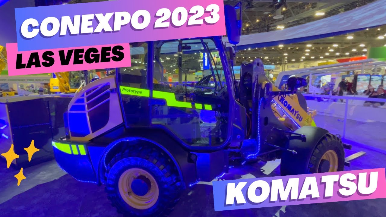KOMATSU EQUIPMENT AT CONEXPO 2023 - CON EXPO LAS VEGES conexpo-con/agg ...