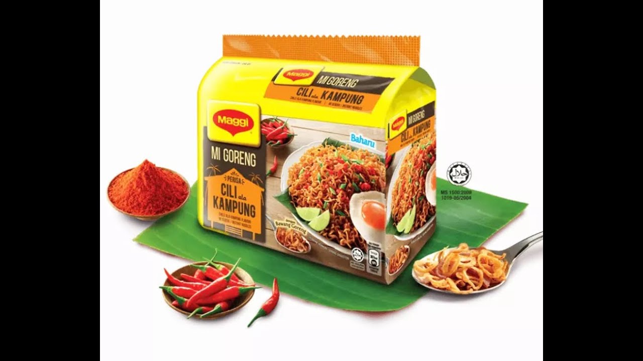 [BeliOn9] MAGGI Mi Goreng Cili ala Kampung 78g x 5 Packs - YouTube