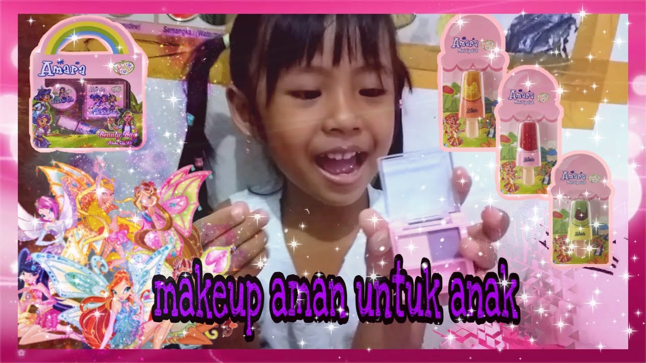 Make up untuk anak || Amara beauty bag make up kit || Amara mini ...
