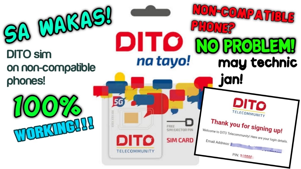 How to Activate DITO sim on non-compatible phones? Workaround para ma ...