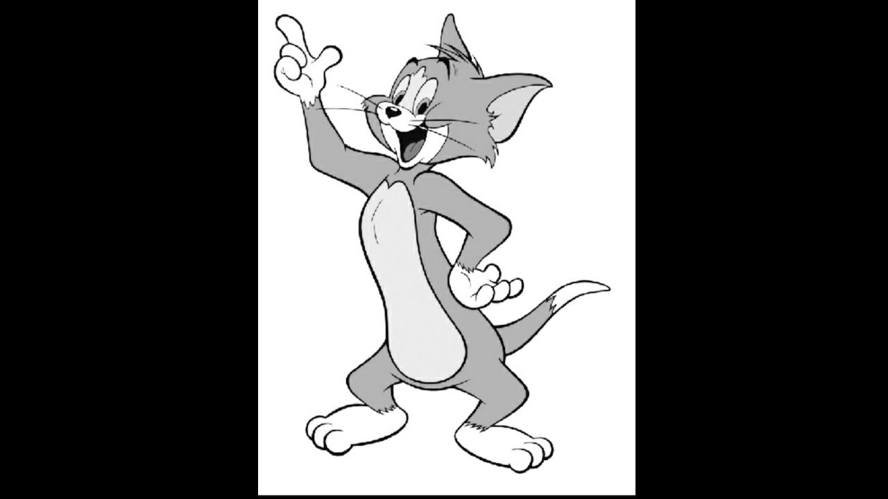 How to draw Tom step by step very easy for kids - YouTube