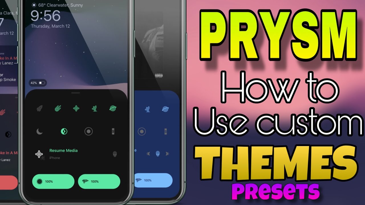 How to use CUSTOM themes / toggle / presets for PRYSM TWEAK - Jailbreak ...