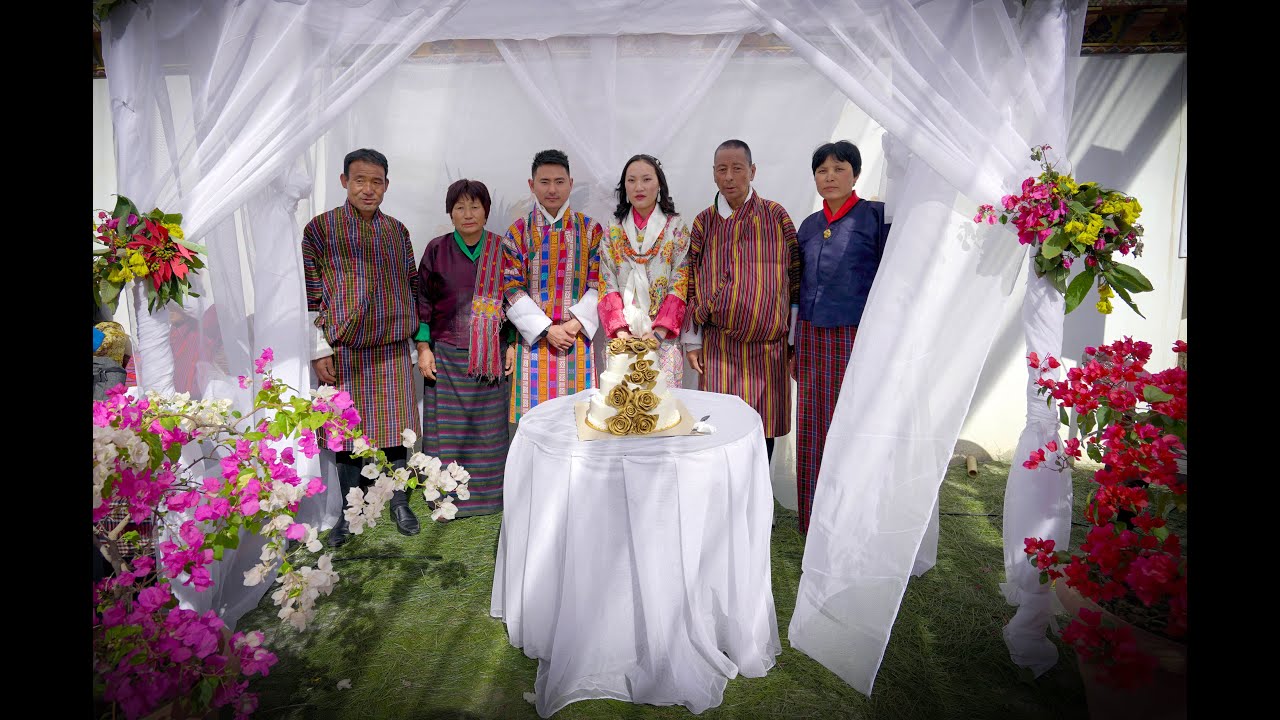 Wedding Ceremony in Bhutan | Kinley Wangchuk & Ugyen Lham | Wedding ...