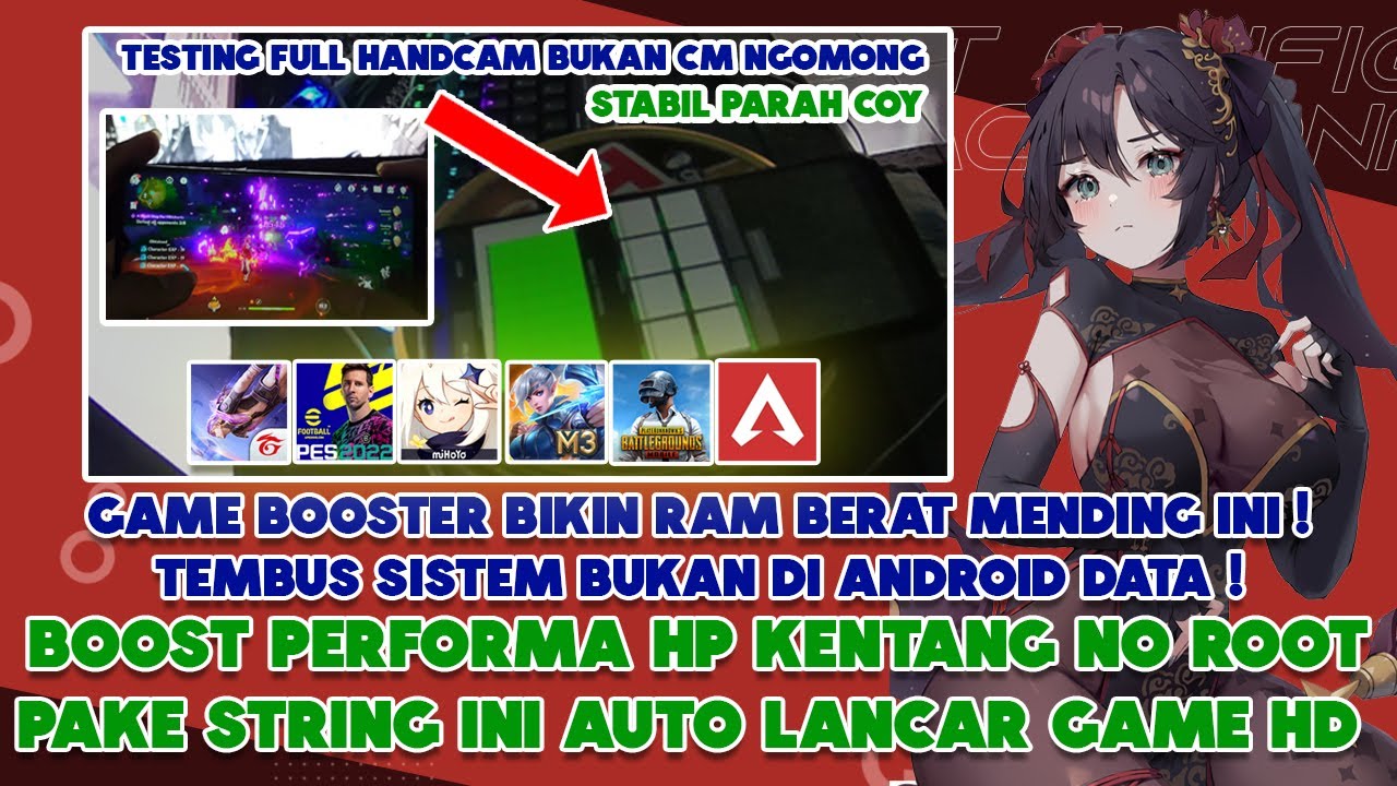 CARA ATASI LAG & FRAMEDROP KETIKA BERMAIN GAMES TERBARU ! | CARA OVERCLOCK NO ROOT - YouTube