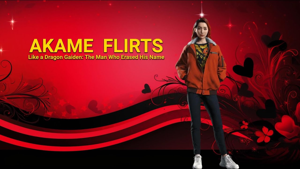 Like a Dragon Gaiden - Akame flirts - YouTube
