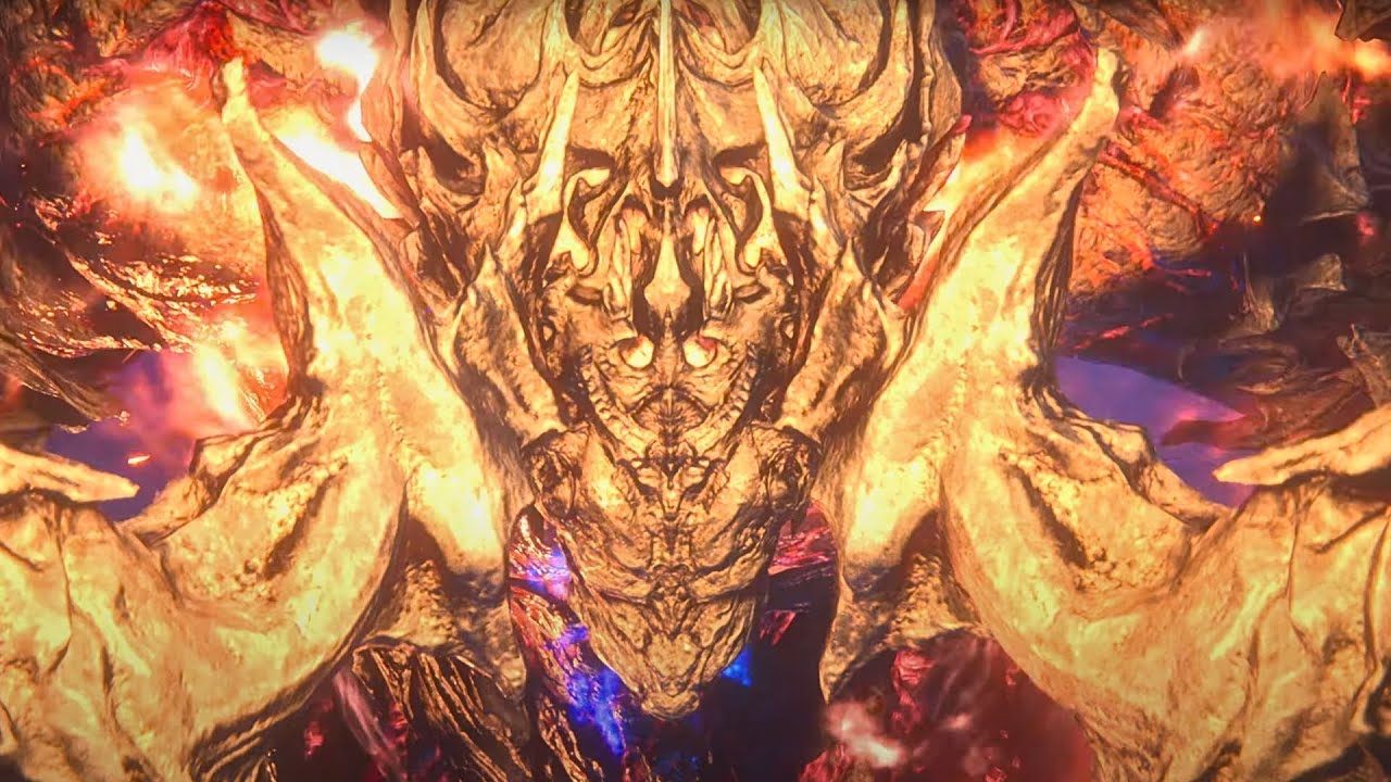 FINAL FANTASY XVI - Ifrit and Phoenix Merge Together to Defeat Bahamut ...