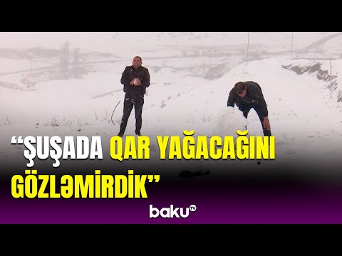 Qarın yağması işimizə mane olmur | Apreldə yağan qar sakinlərin sevincinə səbəb oldu