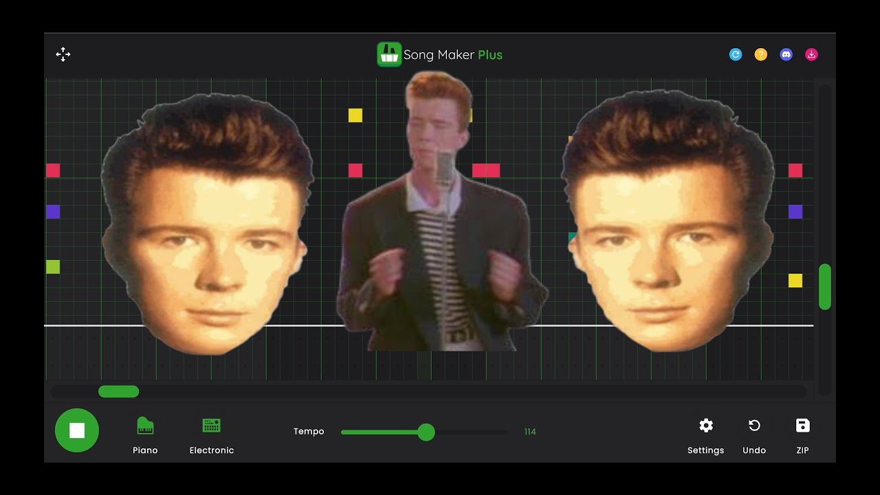 Never Gonna Give You Up in Chrome Music Lab - YouTube