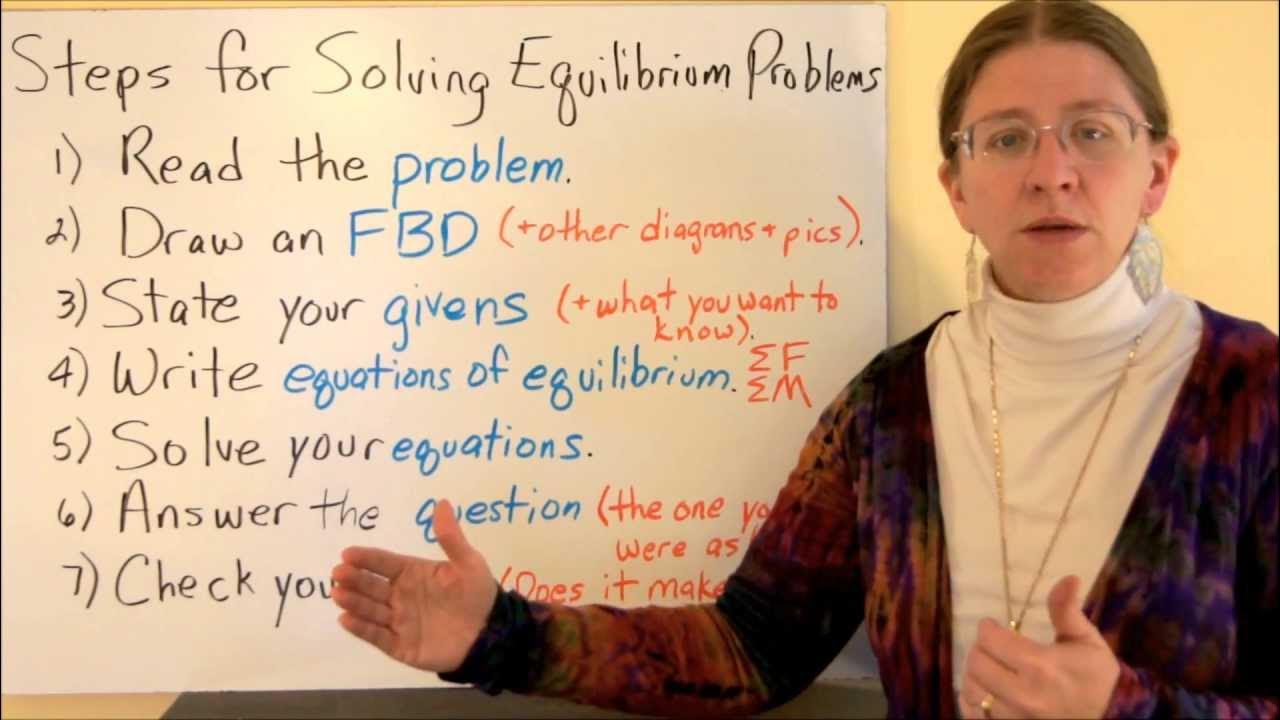 Steps for Solving Equilibrium Problems - YouTube