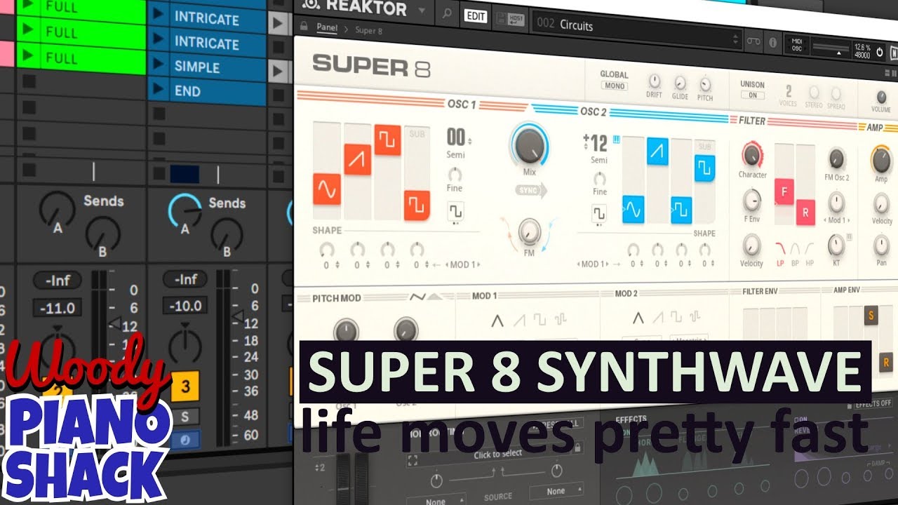SUPER 8 SYNTHWAVE - Life Moves Pretty Fast - YouTube