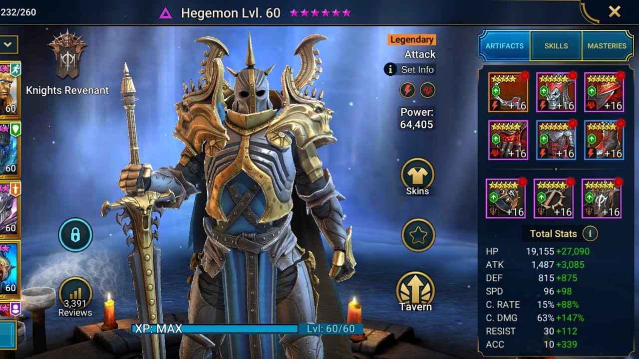 Hegemon Hybrid Build 1 Raid Shadow Legends - YouTube