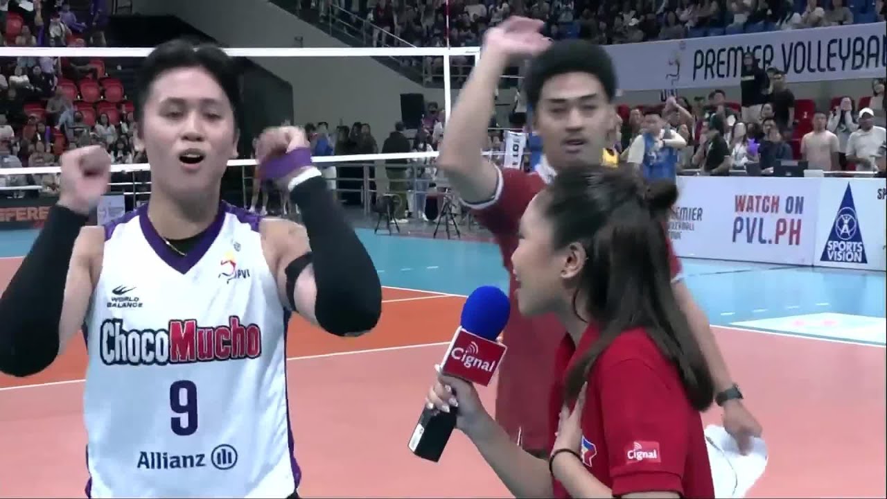 Mars Alba celebrates POG recognition for Choco Mucho | 2024-25 ALL ...