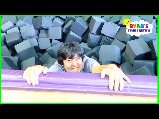 Parkour Trampoline Indoor Playground with Ryan's Mommy and Daddy ...