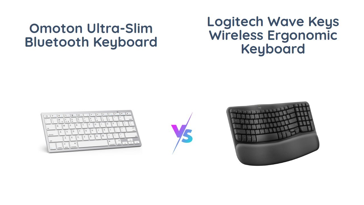 🔥OMOTON Ultra-Slim Bluetooth Keyboard vs. Logitech Wave Keys 🌊 - YouTube