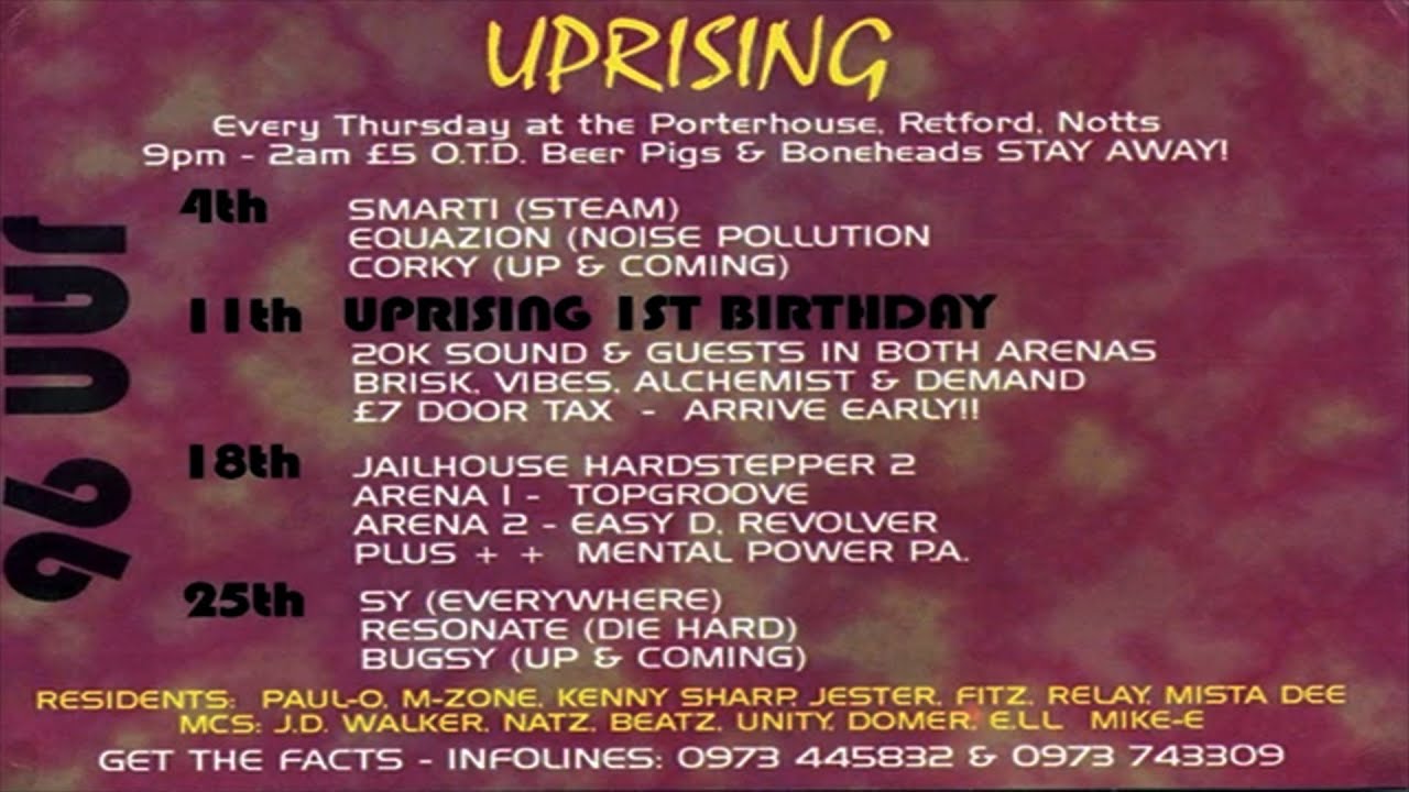 Uprising 18-1-1996 M-Zone - Domer Beatz Natz ELL - YouTube