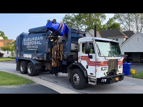 Suburban Disposal CNG Peterbilt 320 Labrie Automizer Side Loader ...