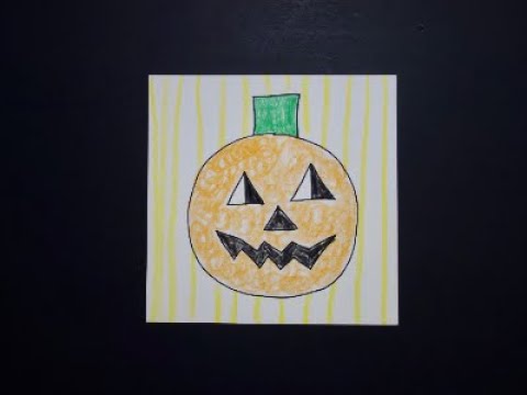 Let's Draw a Jack O'Lantern (Shapes) - YouTube