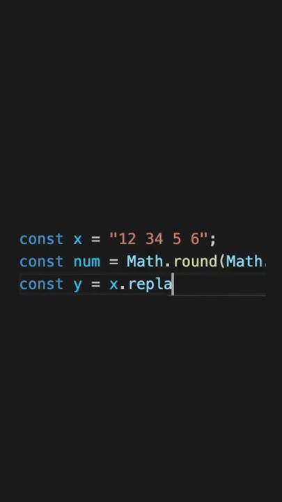 How to replace every space within a string with a random number in JavaScript! - YouTube
