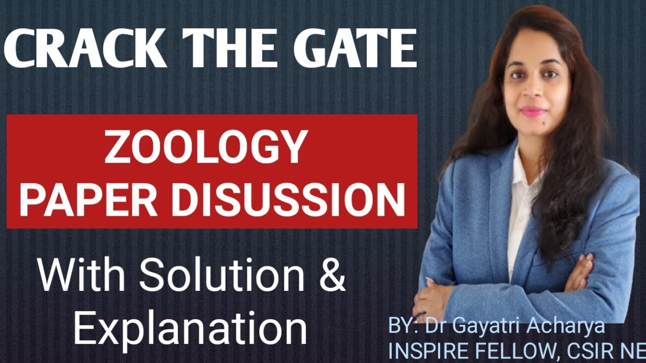 GATE ZOOLOGY PAPER DISCUSSION// SOLUTIONS & EXPLANATIONS//PART-2 - YouTube