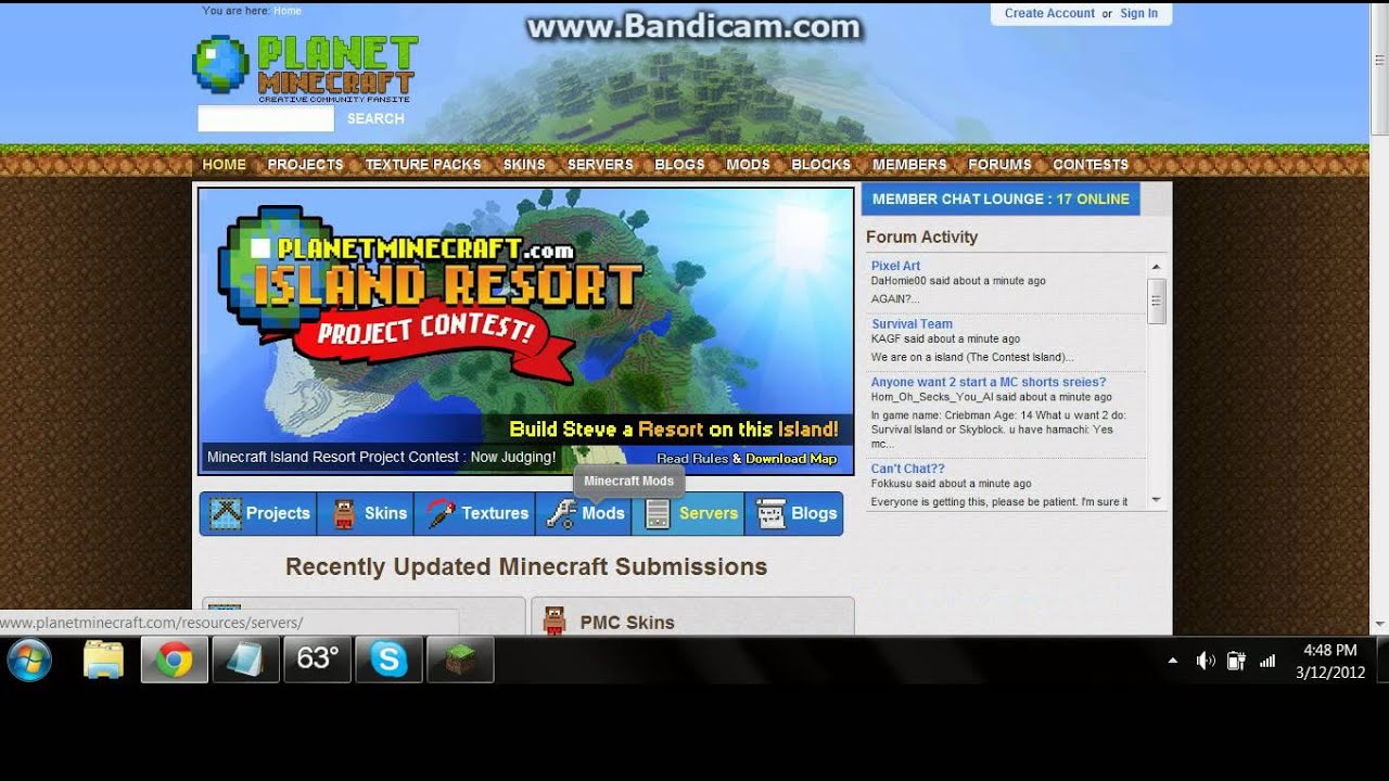 Minecraft: Best websites for upload and minecraft stuff - YouTube