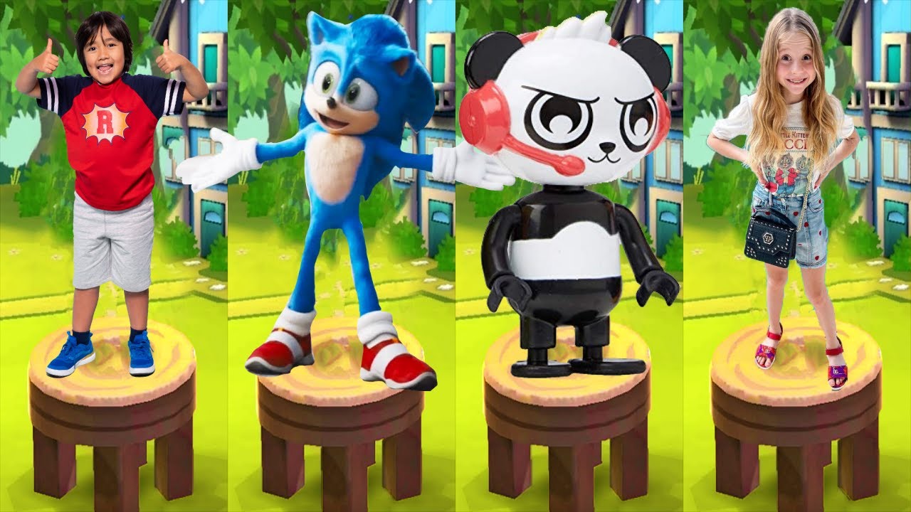Tag with Ryan vs Sonic Dash vs Like Nastya Run vs Combo Panda Runner ...