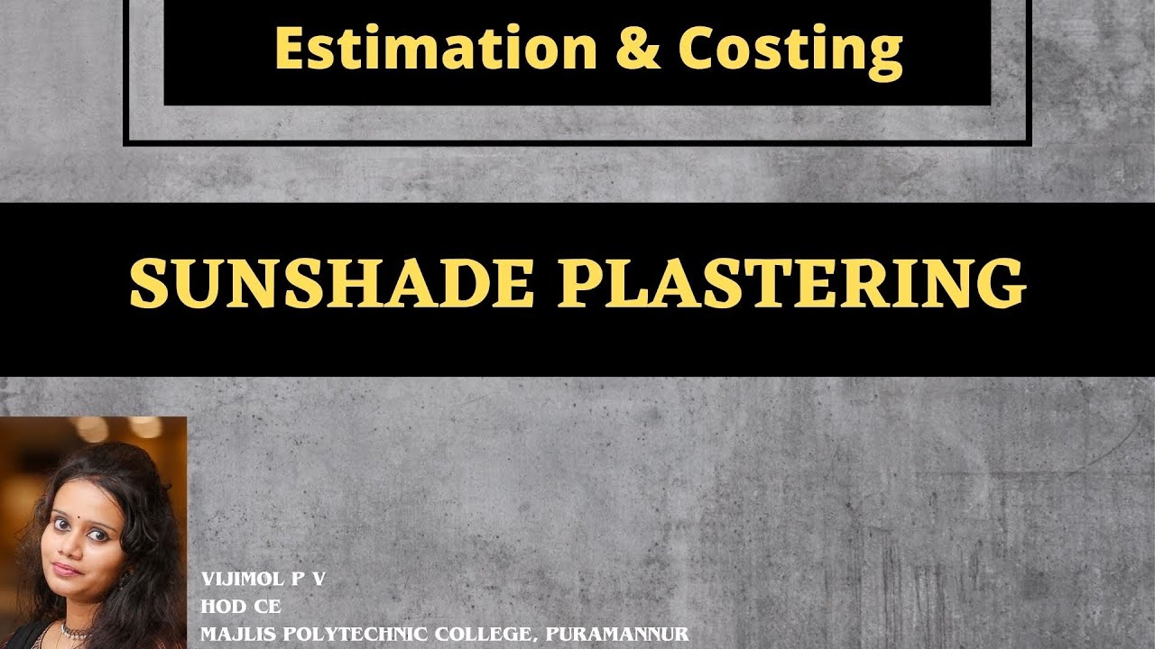 Qs-1 Plastering on sunshade ,Roof slab - YouTube