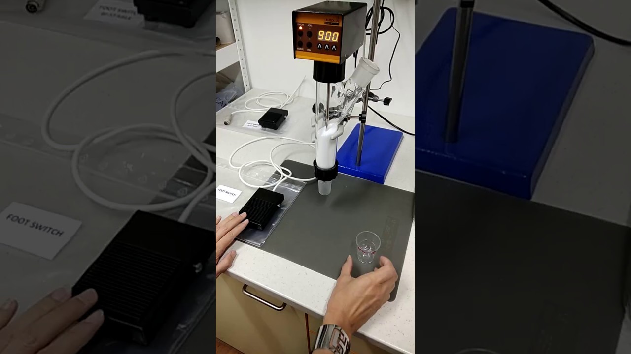 Automated dispensing of powder portions with DOSER and foot-switch in ...