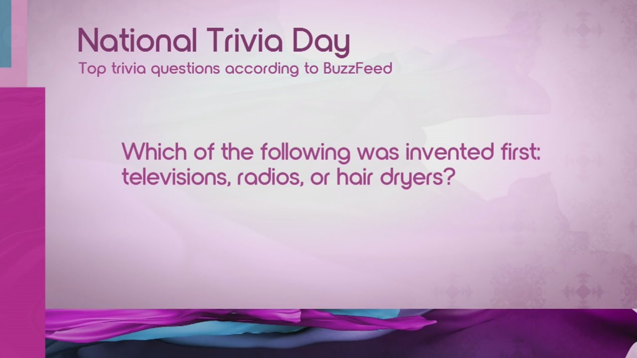Take the quiz with us on National Trivia Day! - YouTube