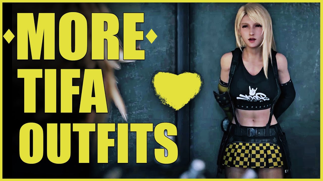 FF7 Remake MODS - More Tifa Outfits! - YouTube