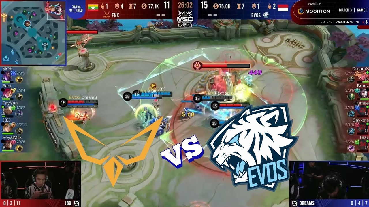FENIX ESPORTS VS EVOS LEGEND | MATCH 3 GAME 1| MSC 2023 - YouTube
